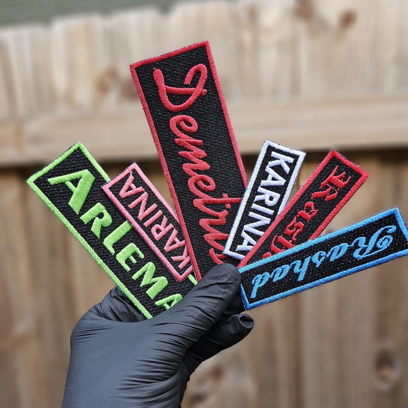 Embroidered Name Patch - Etsy