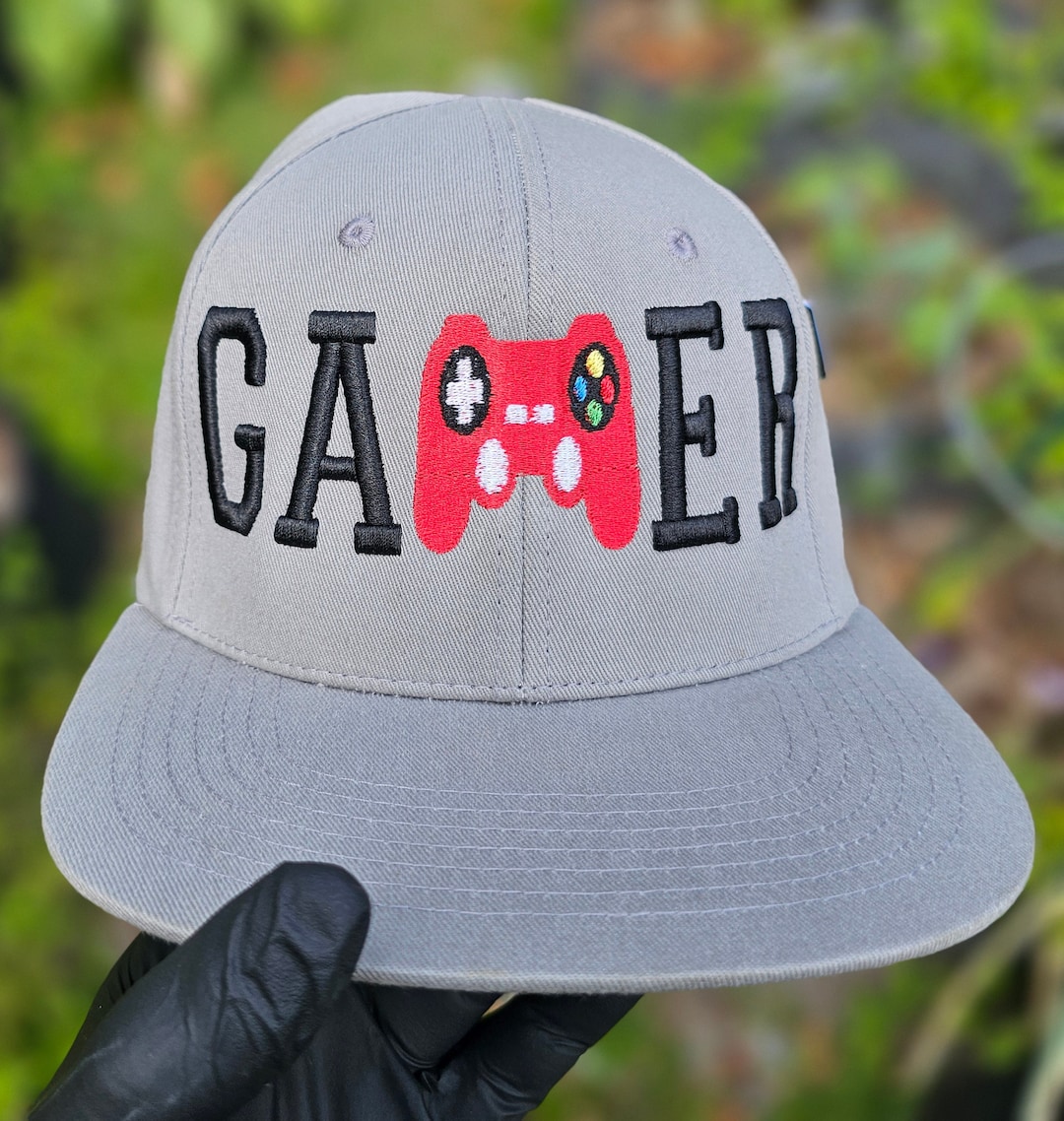 3D Puff Hat, Gamer Hat, Game Controller Hat, Game Hat, Embroidered ...
