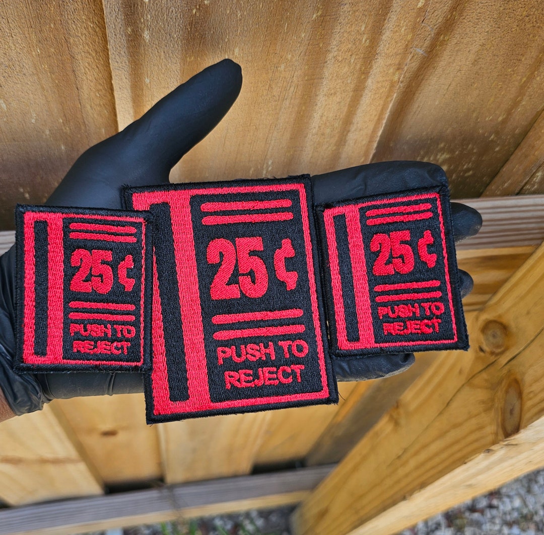 Retro Game Patch, Vintage Gaming 25 Cent Insert Iron On/sew on Patch ...