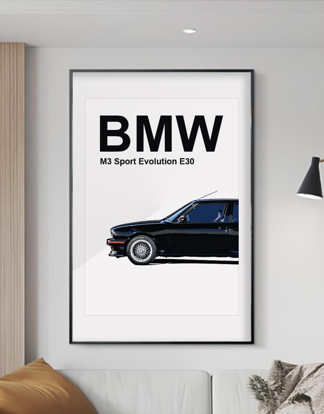 BMW E30 M3 Sport Evolution Wall Print Poster - Etsy