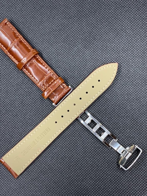 New seamaster 20mm/18mm leather strap planet ocean le… - Gem