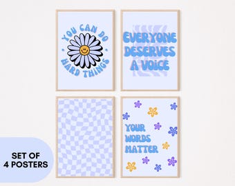 Bright Speech Therapy Room Decor Bundle of 10 Posters, Digital Prints ...
