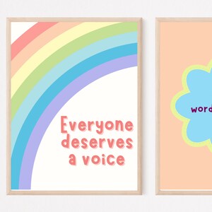 Bright Speech Therapy Room Decor Bundle of 10 Posters, Digital Prints ...
