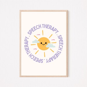 Speech Therapy Room Decor: Playful SLP Posters, Set of 6 (digital ...