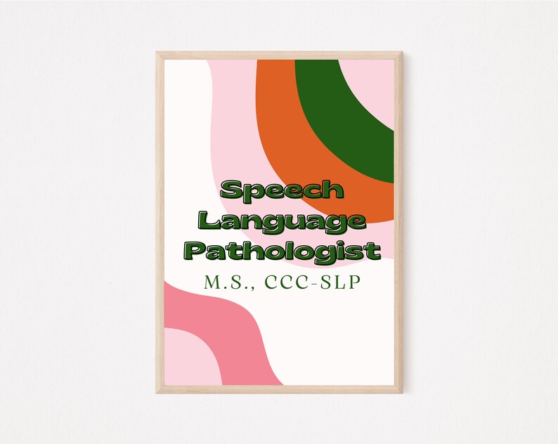 Retro Speech Therapy Room Decor Bundle of 6 Posters, Digital Prints ...