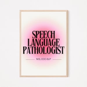 Pink Gradient Speech Therapy Room Decor Bundle of 6 Posters, Digital ...