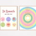 Bright Speech Therapy Room Decor Bundle of 10 Posters, Digital Prints ...