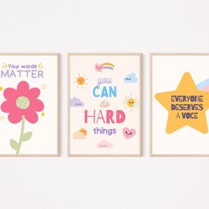 Speech Therapy Room Decor: Playful SLP Posters, Set of 6 (digital ...