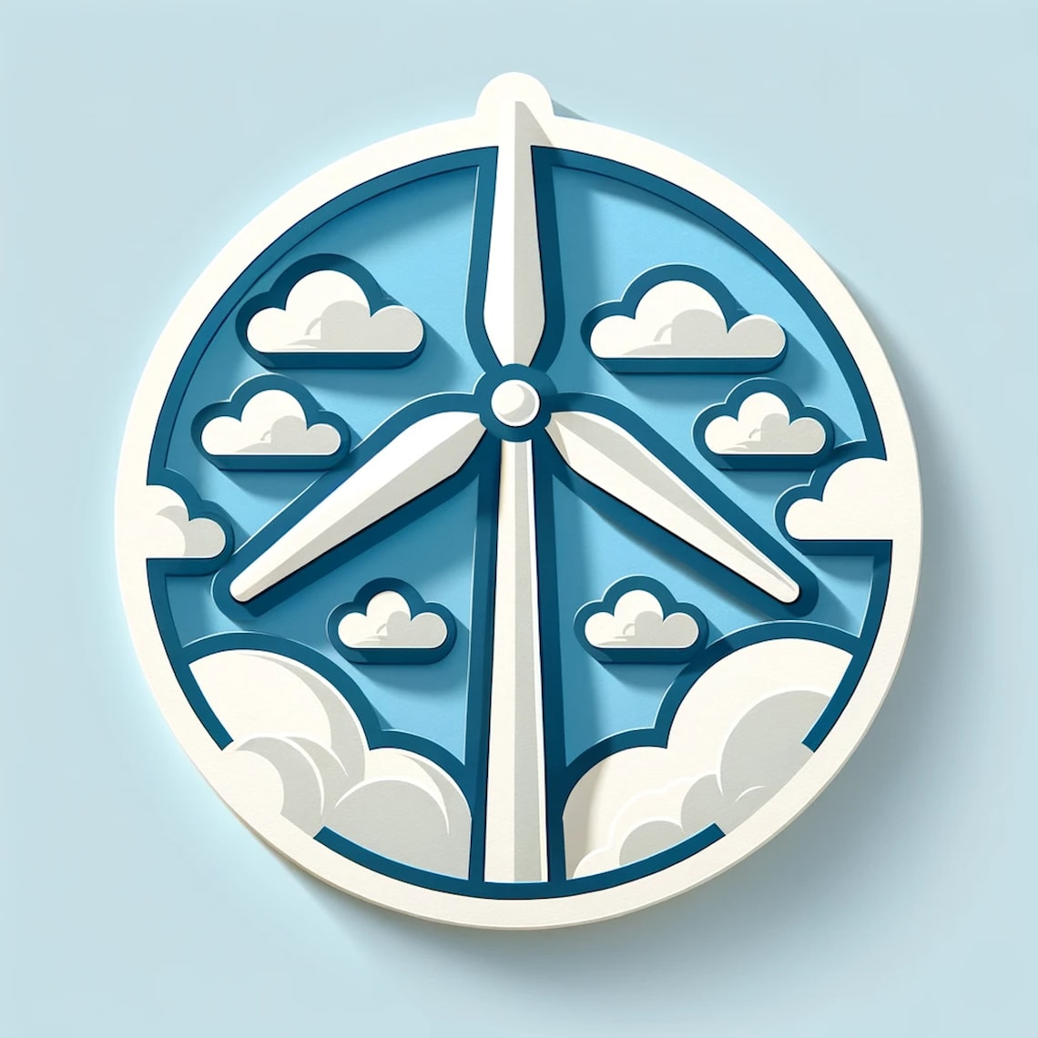 Wind Energy Sticker Empower With Air and Support Renewable Energy With ...
