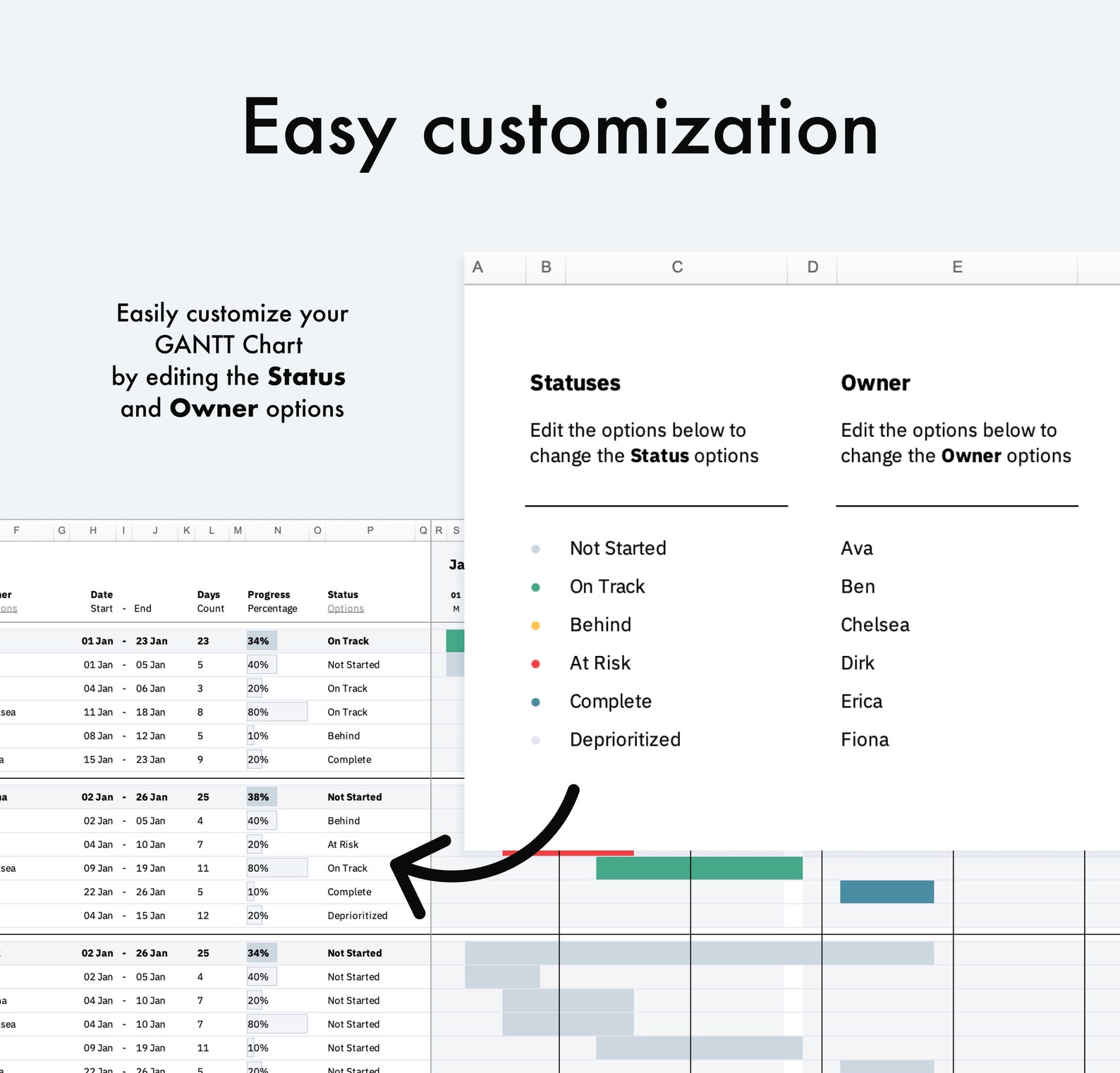 2024-2025 Gantt Chart Template | Project Management in Microsoft Excel ...