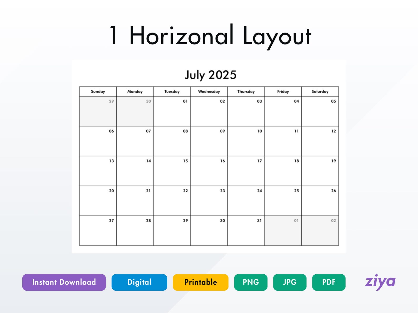 Printable Blank Calendar | November 2024 - December 2025 Monthly ...