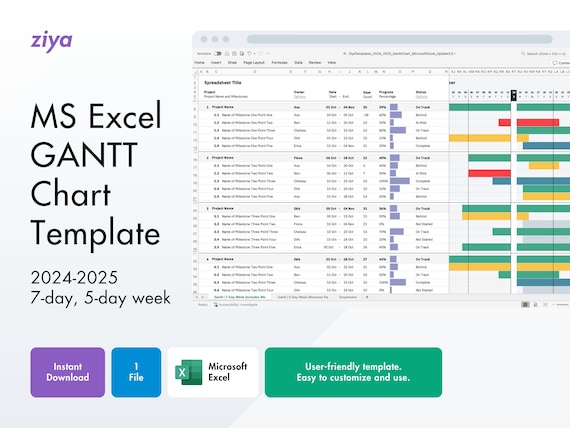 Diagramma Di Gantt Excel