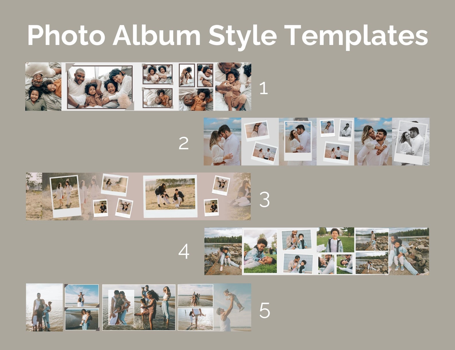 Photo Album Style | Seamless Instagram Carousel Template, CANVA Template, Instagram Seamless ...