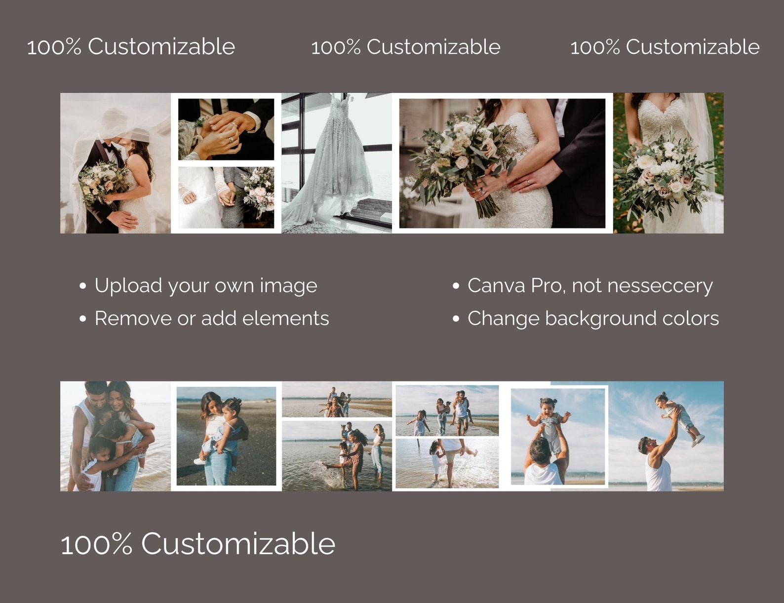 Modern Chic | Seamless Instagram Carousel Template, CANVA Template ...