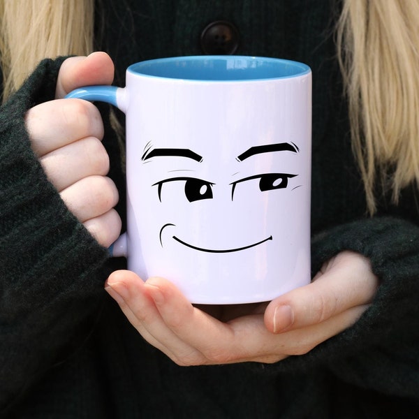 Roblox Man Face Mug - Etsy