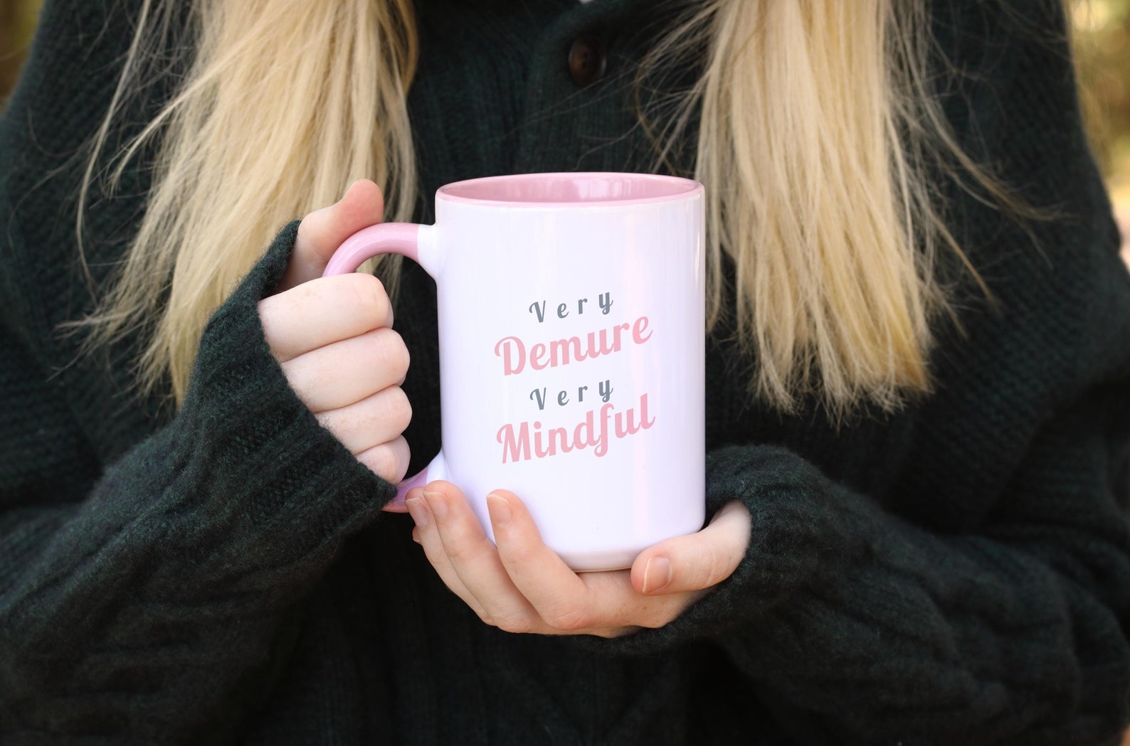 Very Demure Very Mindful Mug - Minimalist Aesthetic Coffee Cup ...