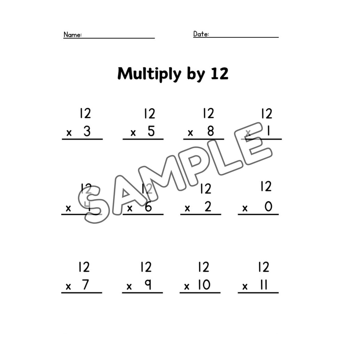 Multiplication Worksheets, Math Drills, Maths Workbook, Maths ...