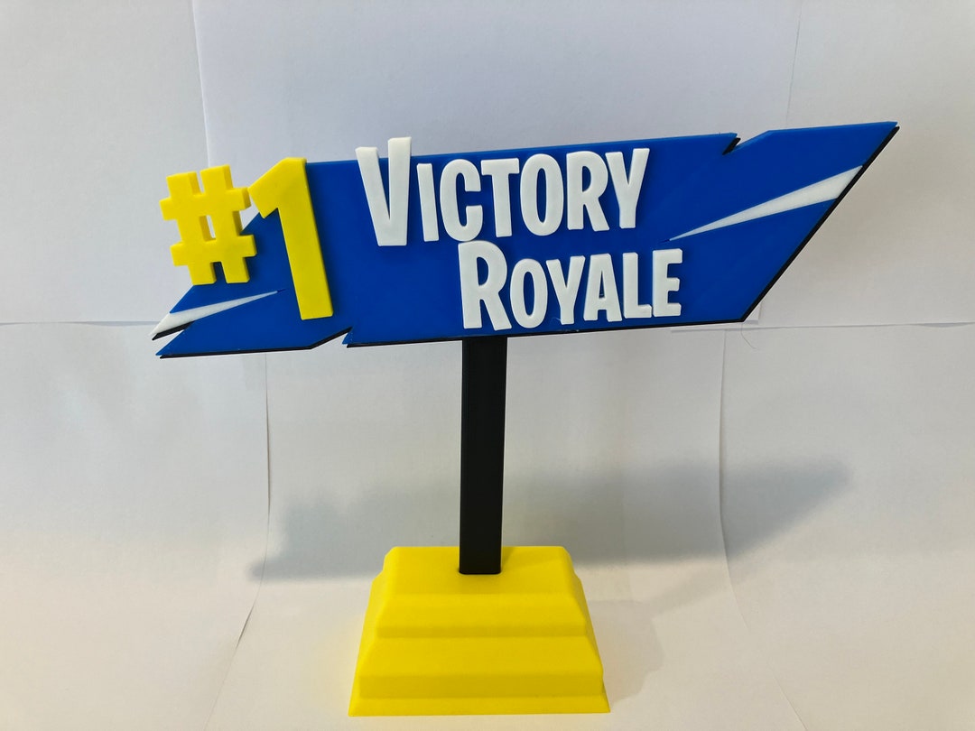 Victory Royale Trophy/sign - 3d Printed - Gaming - Battle Royale ...