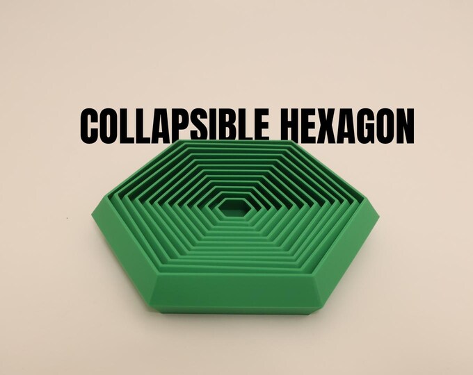 3d Printed Impossible Fidget Hexagon - Collapsible - 3d Print GIFT ...