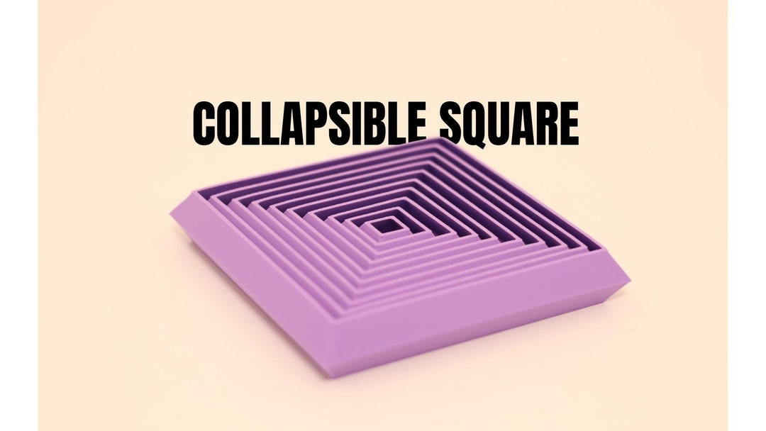 3d Printed Impossible Fidget Square - Collapsible - 3d Print GIFT ...