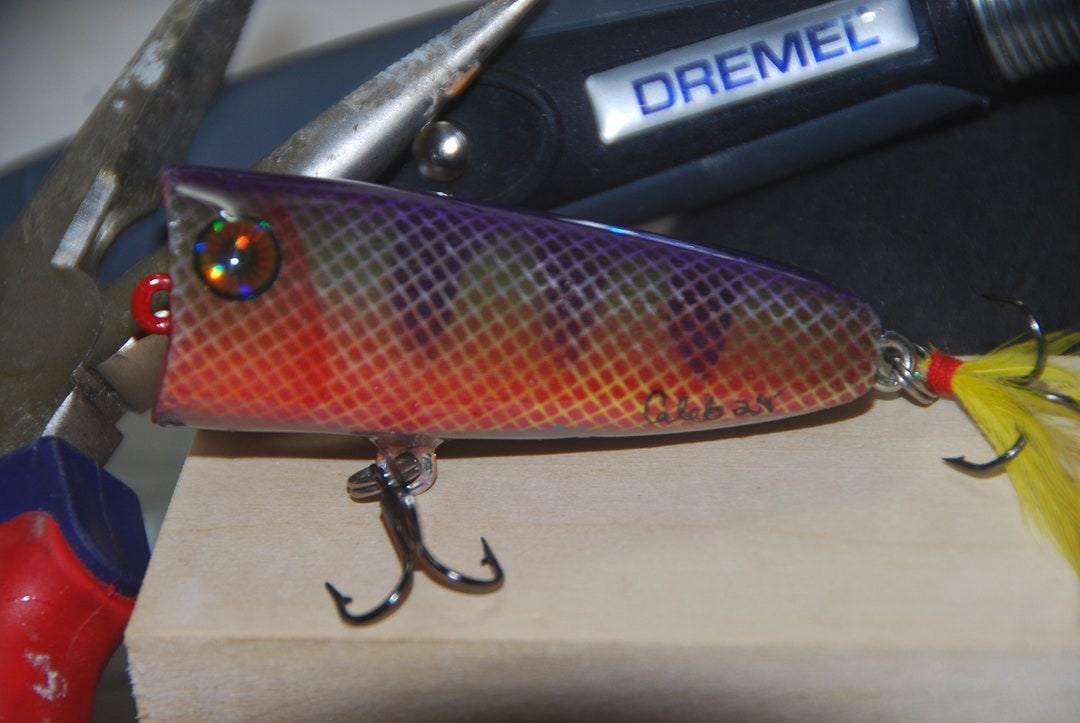 Completely Handmade Wooden Bluegill Popper Fishing Lure - Etsy