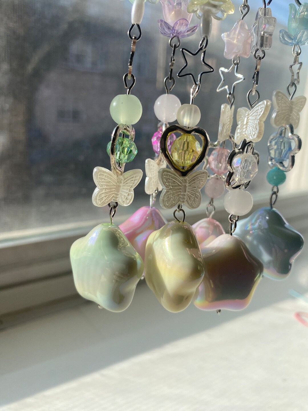 Pastel Twinkling Stars Keychains, Phone Charms - Etsy