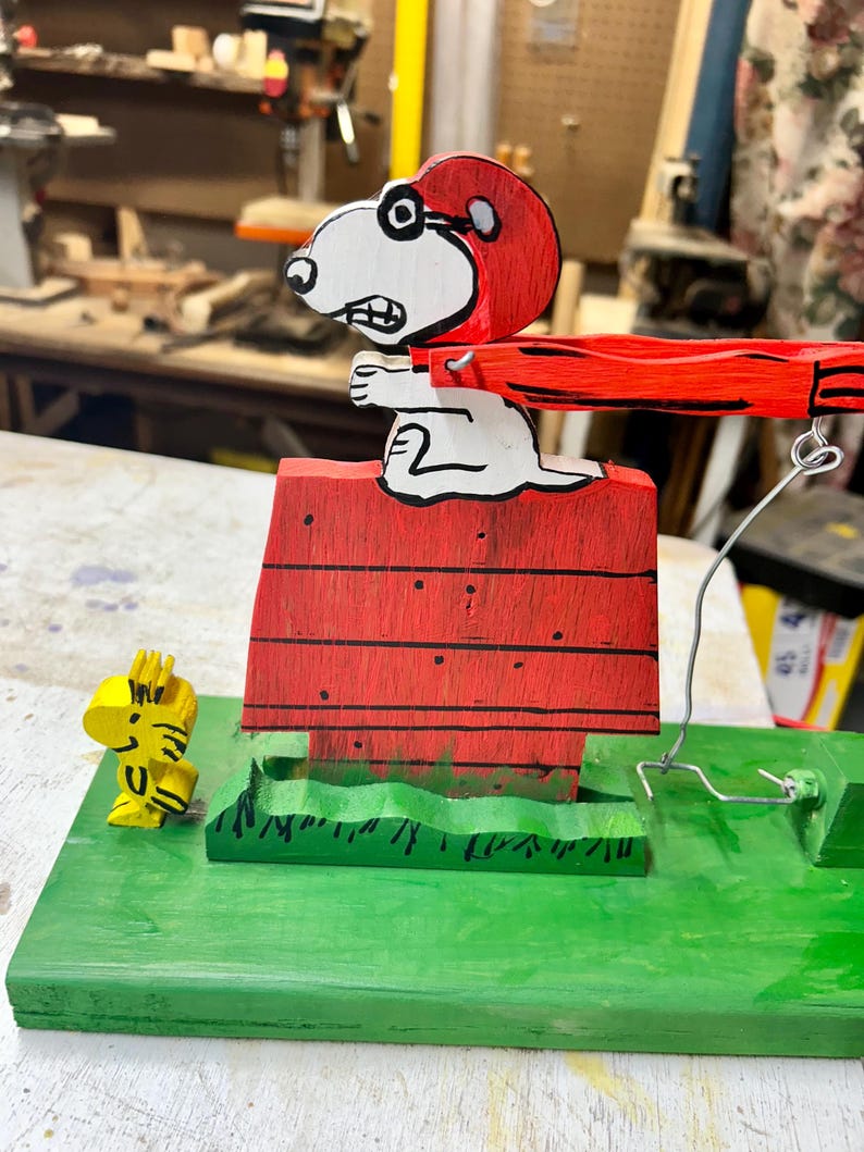Snoopy Flying Ace Whirligig - Etsy