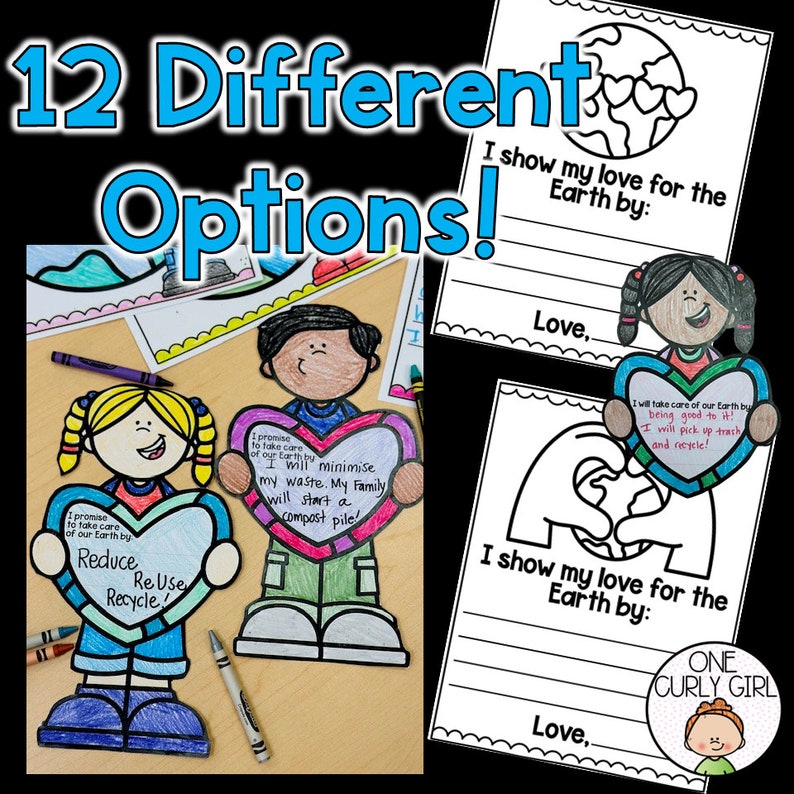 Earth Day Activity, Printable Writing Activity for Earth Day, April ...