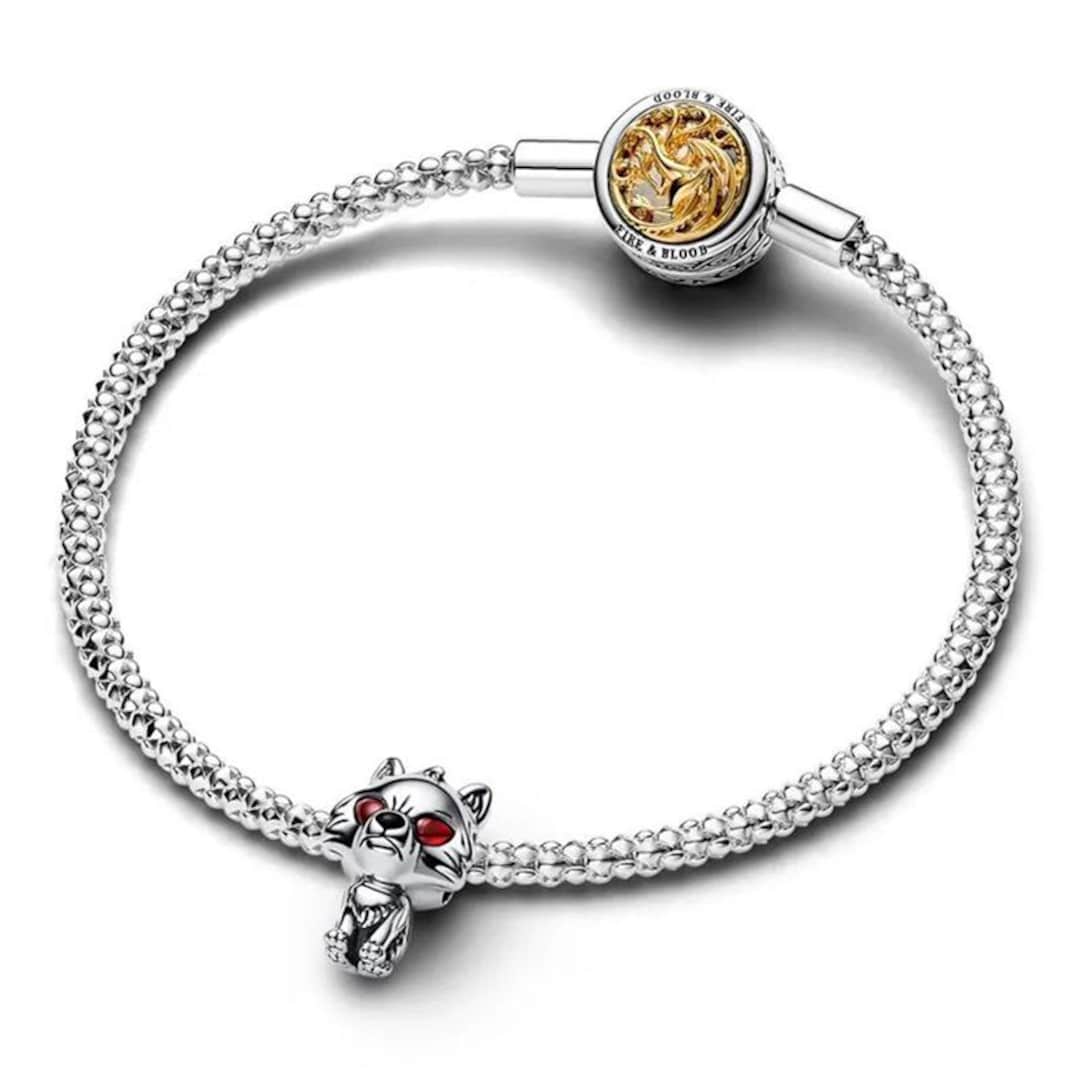 Pandora Game of Thrones House Sigil Bracelet Ghost Direwolf Charm SET ...