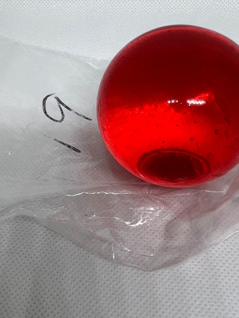 2 - 2 1/2" Beautifully Red Clear Shifer Knob or Sphere - Etsy