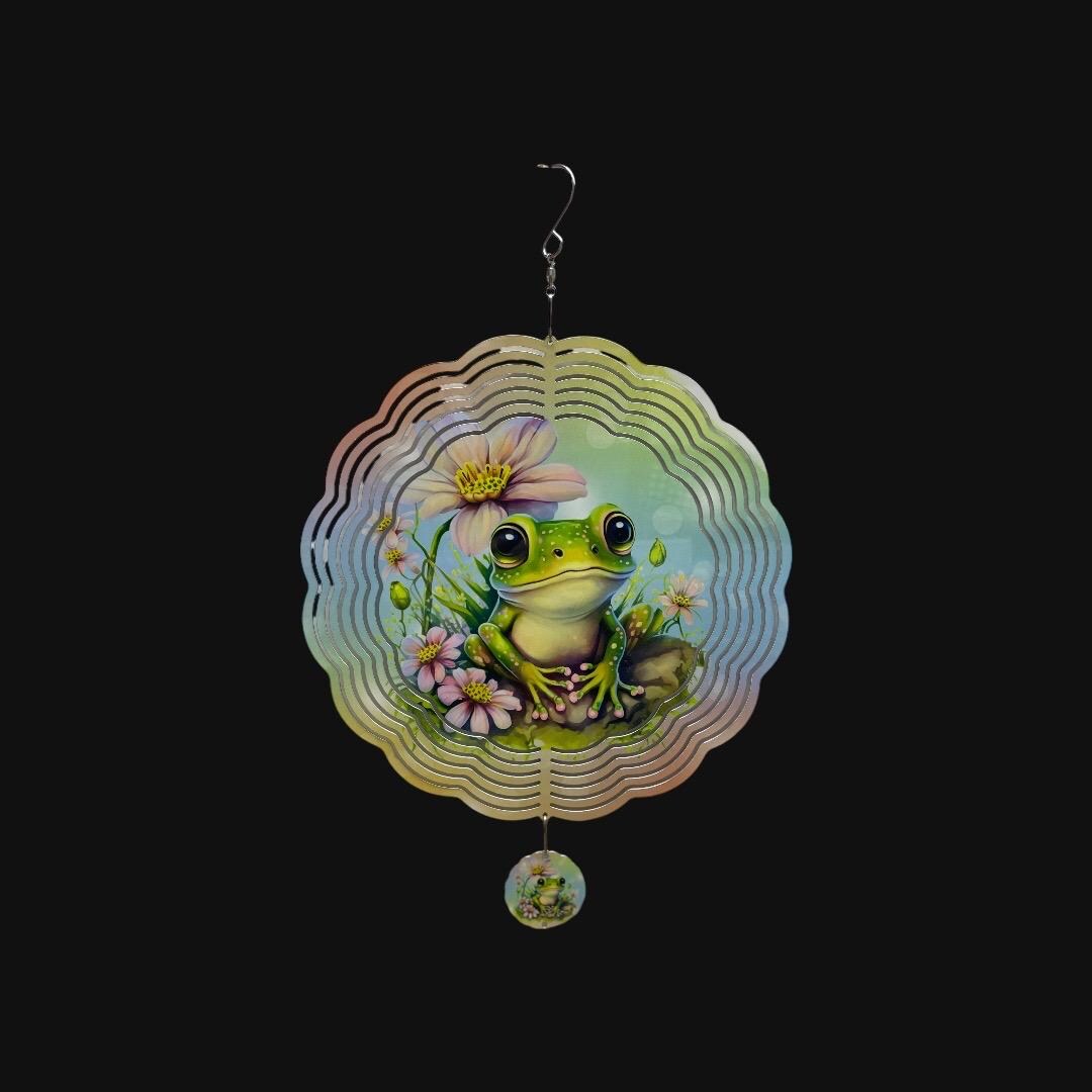 Cute Frog Wind Spinner - Etsy