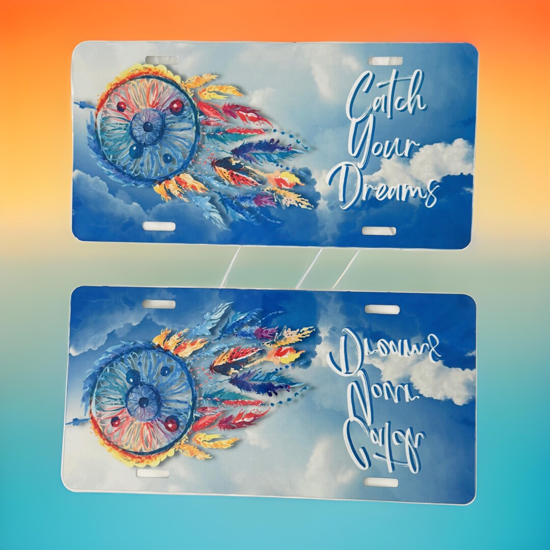 Sublimated Aluminum License Plate - Etsy
