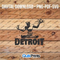 Vector Spirit of Detroit, Detroit Michigan Art, AI Vector, Michigan ...