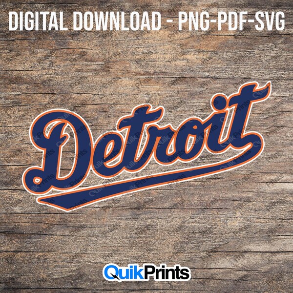 Detroit Tigers Svg - Etsy