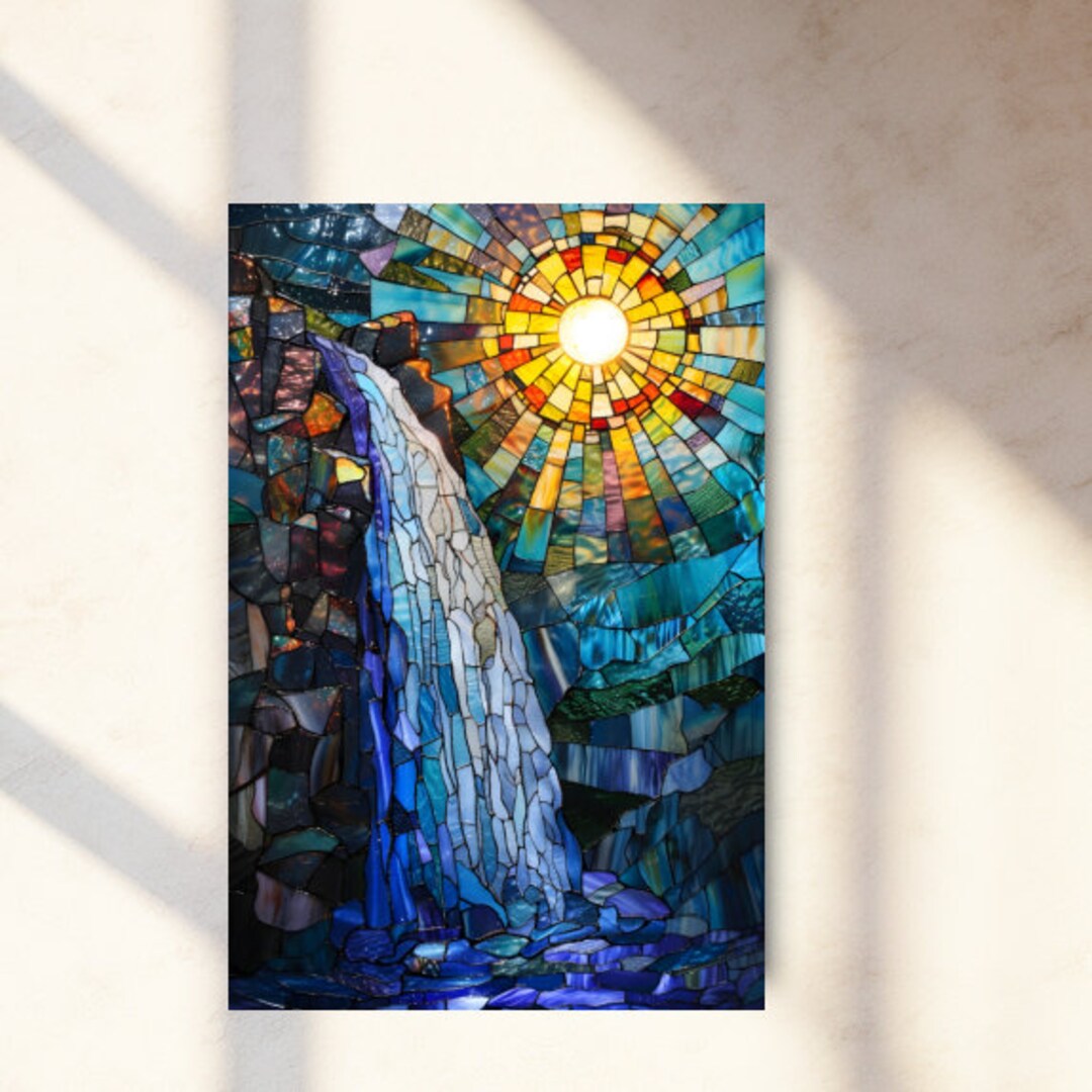 Abstract Landscape Art Gift for Mothers Day Gift for Hiker Bathroom ...