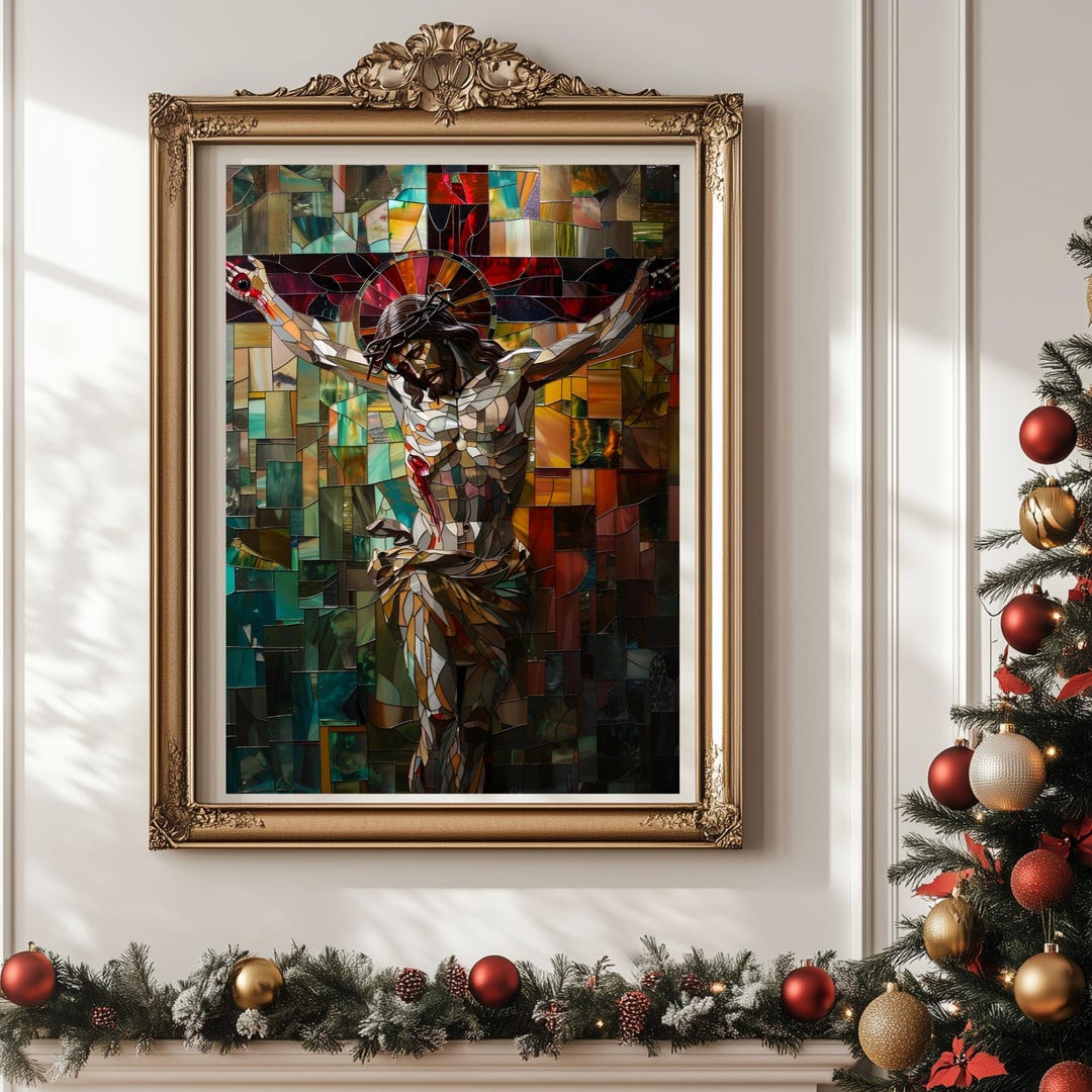 Religious Wall Art, Christian Decor, Matte Vertical Posters, Faux ...