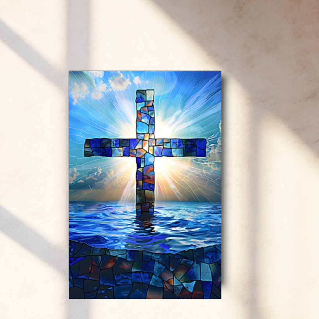 Religious Art Gift for Believer Abstract Art Painting Christian Theme ...