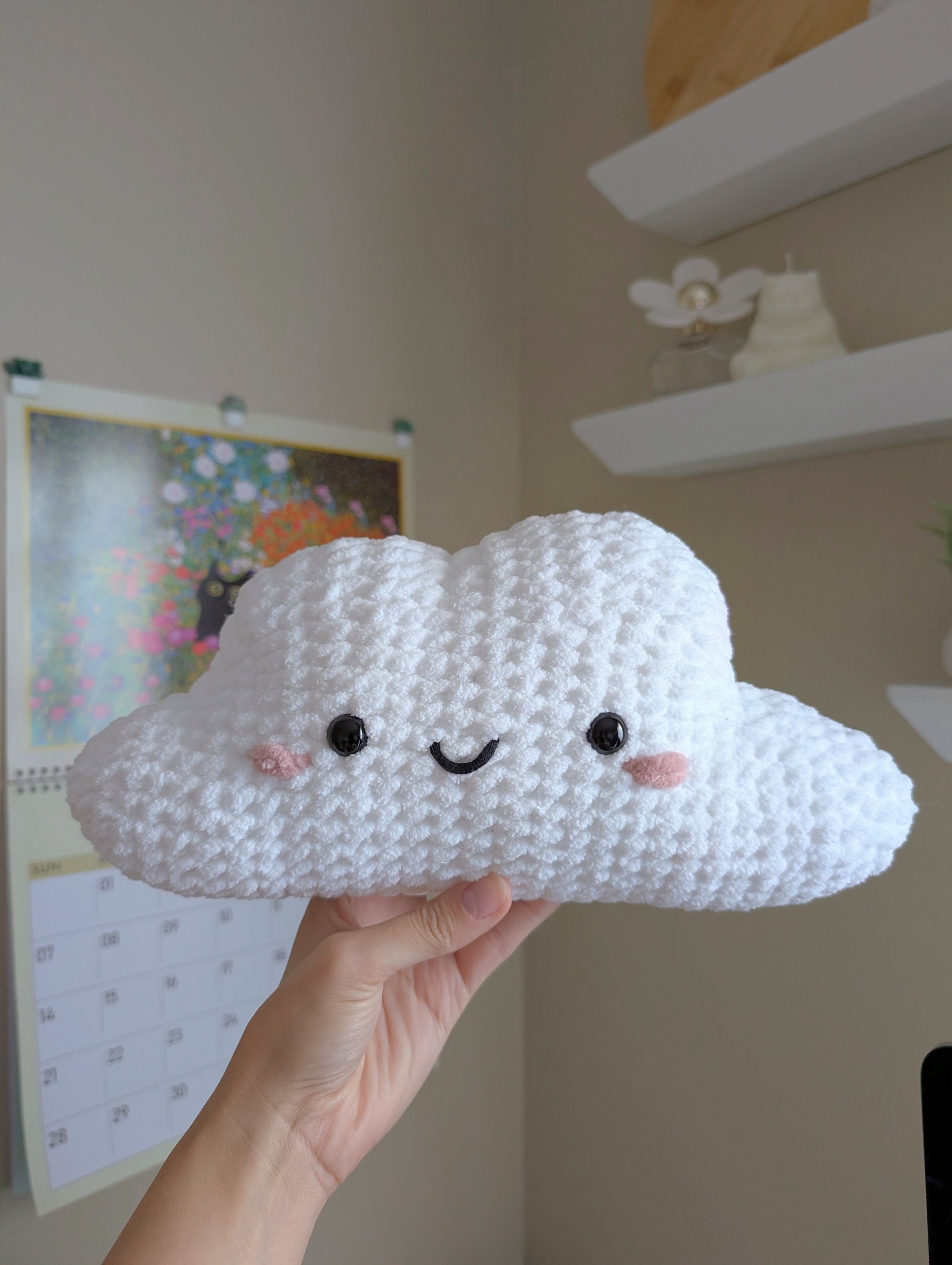 Handmade Cloud Pillow Crochet Plushie Stuffed Clouds - Etsy