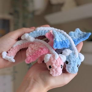 Crochet Tiny Dragon Pattern PDF Small Dragon - Etsy