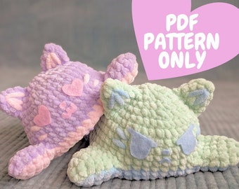 Grey Cat Crochet Pattern Reversible Amigurumi Pattern ENG PDF - Etsy