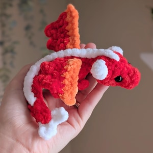 Crochet Tiny Dragon Pattern PDF Small Dragon - Etsy