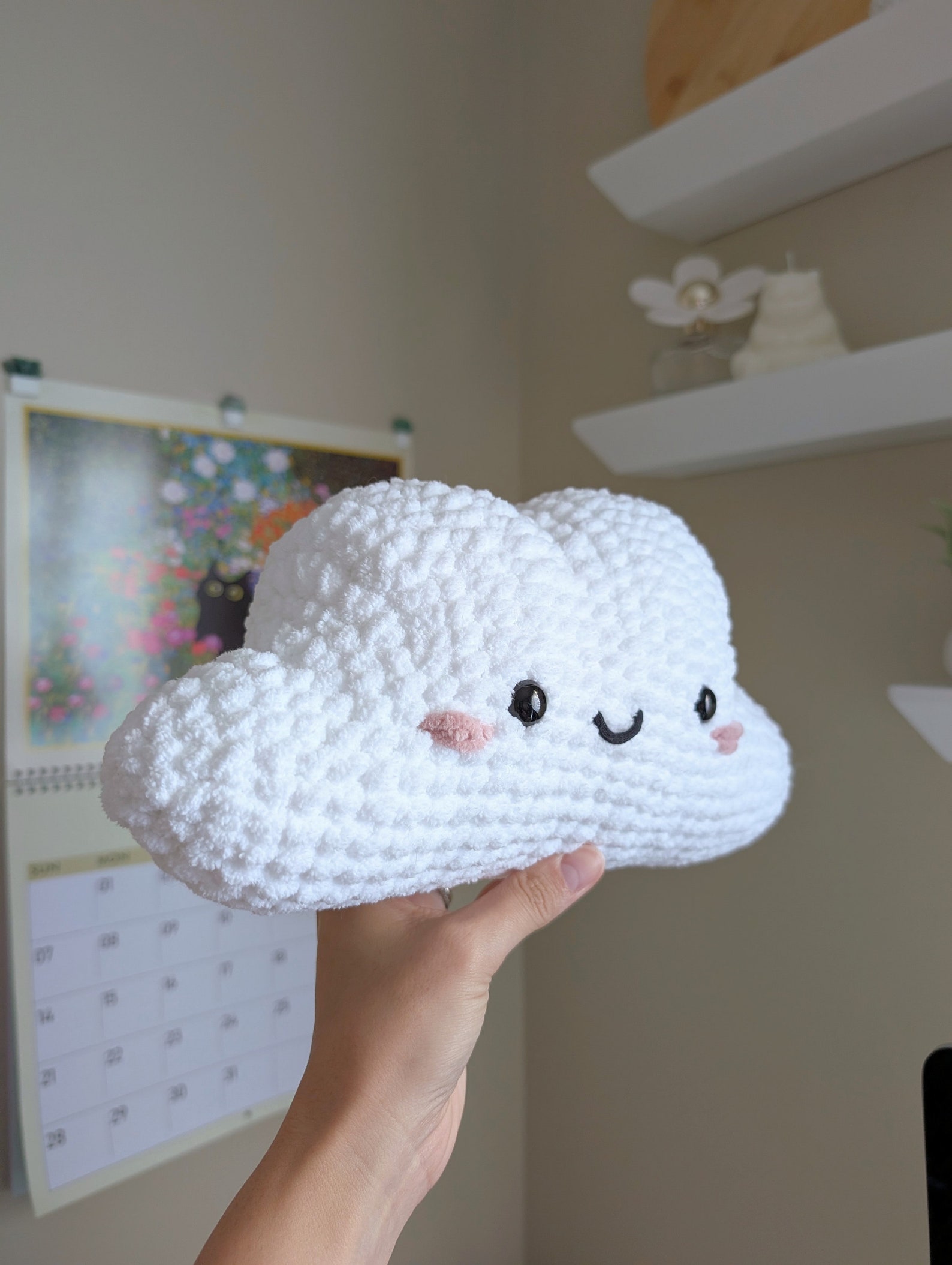 Handmade Cloud Pillow Crochet Plushie Stuffed Clouds - Etsy