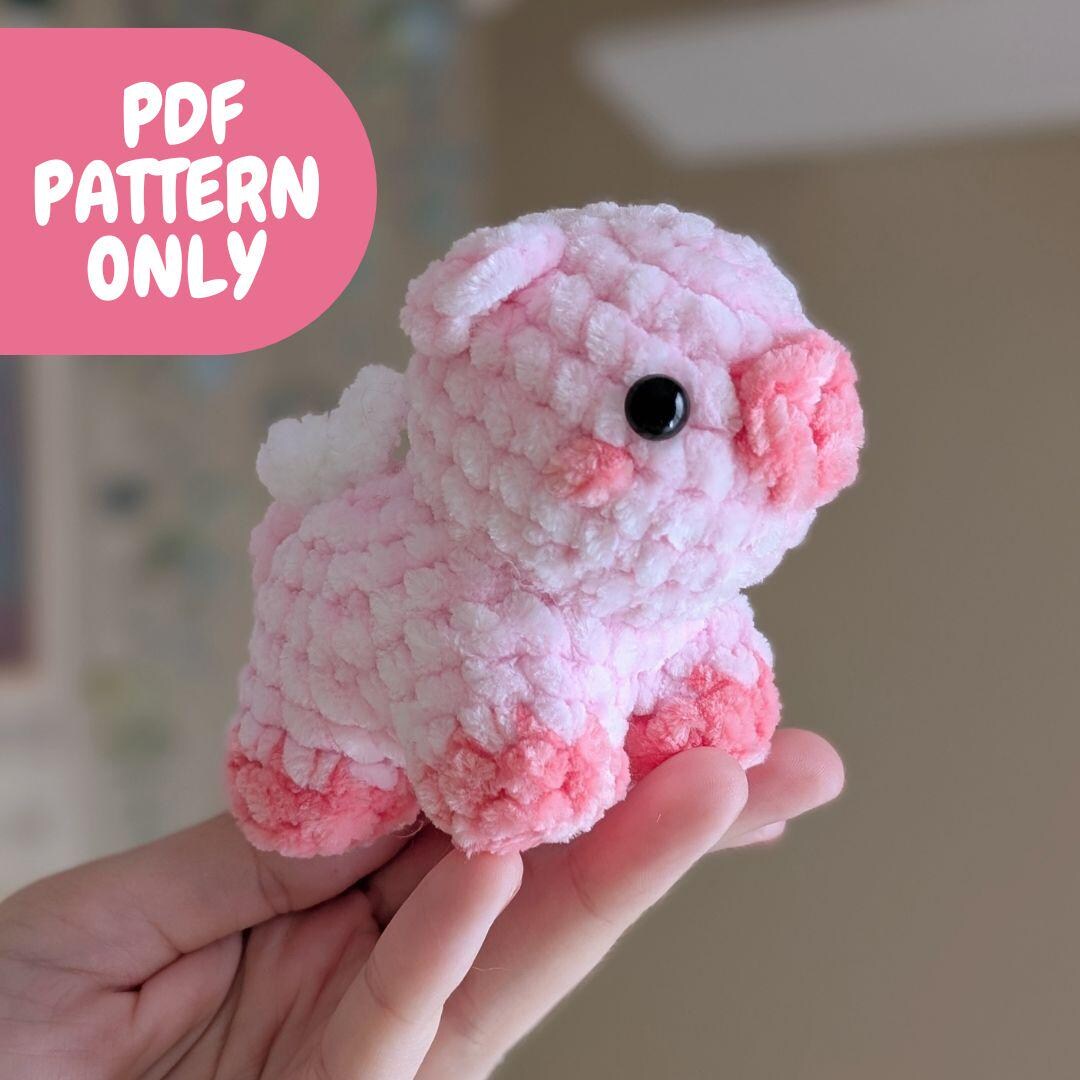 Crochet Flying Piglet PDF Pattern Small Flying Pig With Wings - Etsy