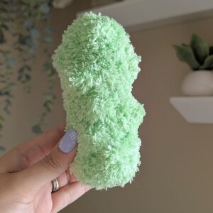 Handmade Green Fluffy Emotional Support Pickle Stuffed Animal Toy ...