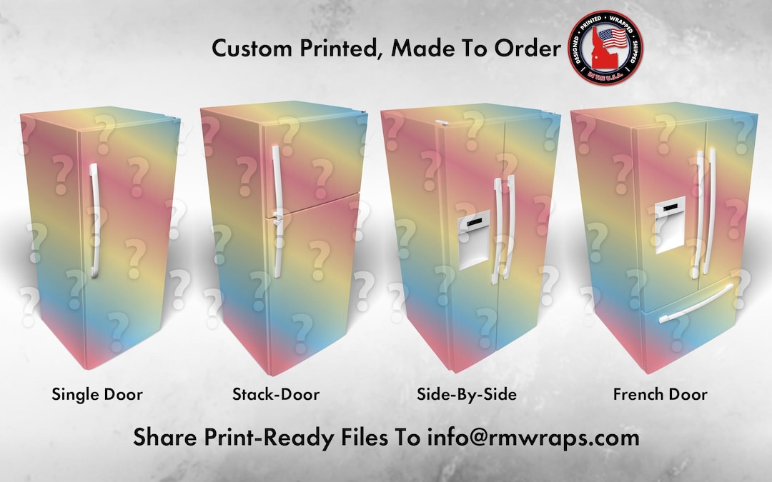 Custom-printed Refrigerator Wrap (wholesaler Order Link) - Etsy