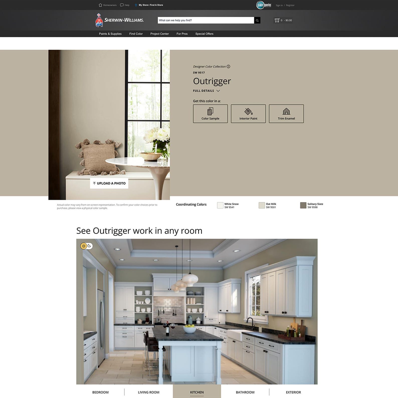 Paint-match Vinyl Refrigerator Wrap Sherwin Williams Outrigger SW 9517 ...