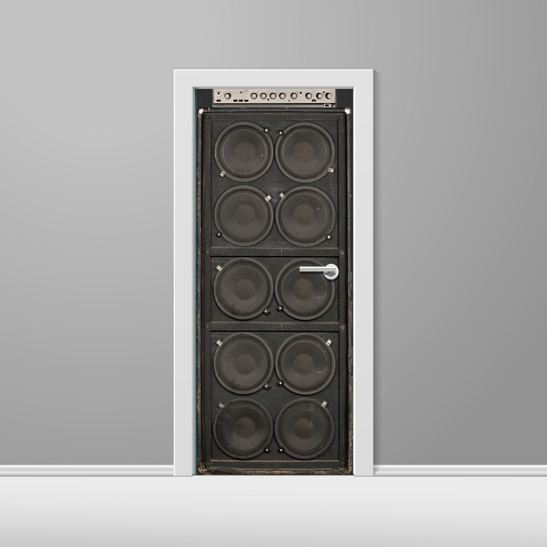 Amplifier Speakers Custom Printed Door Wrap, Custom Printed, Made-to ...