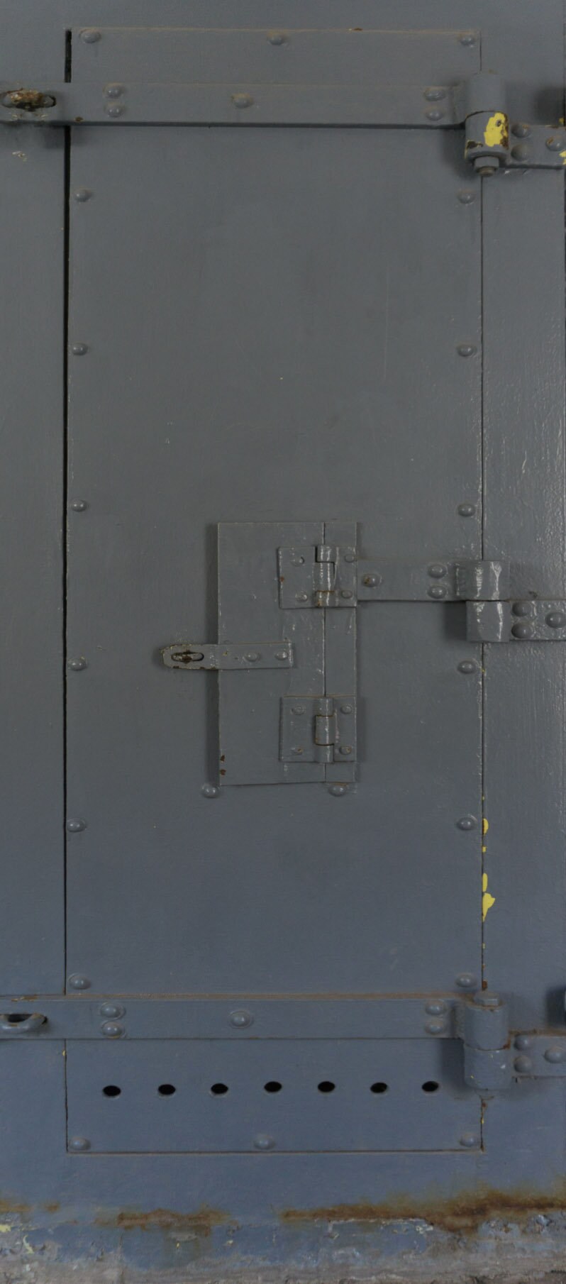 Grey Prison Door With Closed Window Door Wrap, Custom Printed, Made-to ...