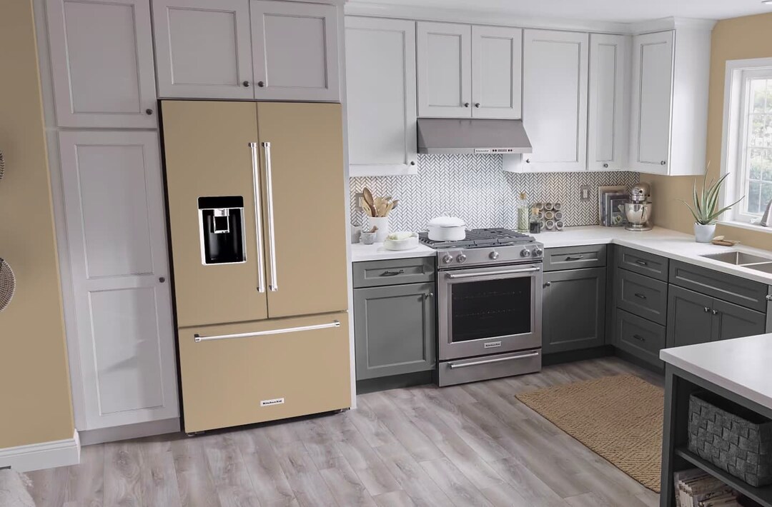 Paint-match Vinyl Refrigerator Wrap Sherwin Williams Outerbanks SW 7534 ...