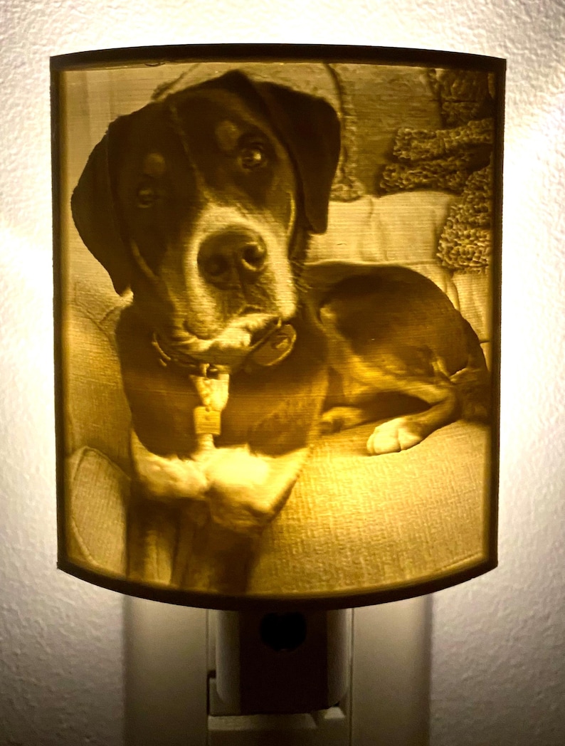 Custom Lithophane Night Light: 3D Printed Photo Memorial Gift - Etsy